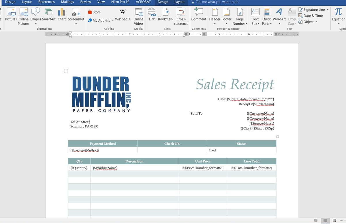 Automatically Populate Pdf Receipts From Php Applications